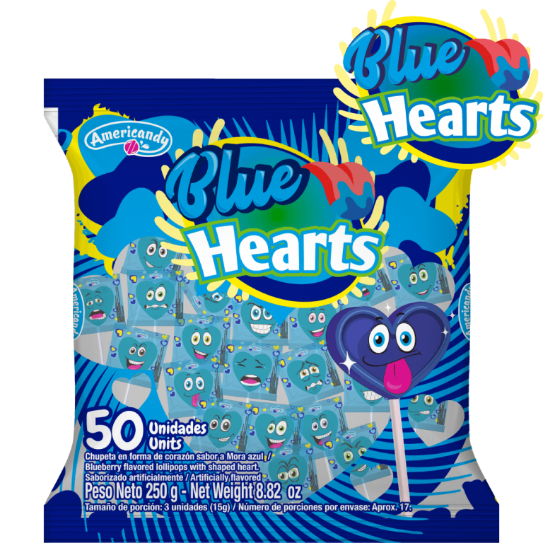 BLUE HEARTS – Americandy – Dulces La Americana